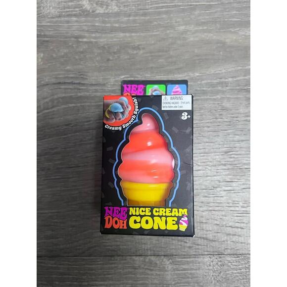 NEE DOH | Toys | Orange Needoh Nice Cream Cone Ice Cream Swirl Squishy ...